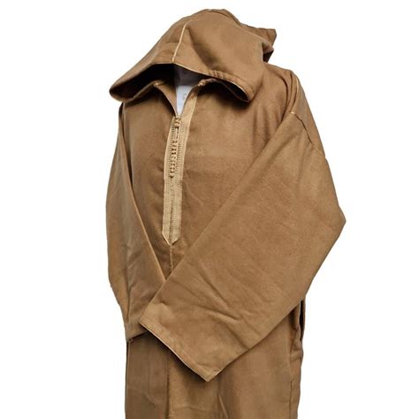 Moroccan Winter Wool Blend Caramel Brown Long Sleeve Hooded