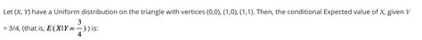 Solved Let X Y Have A Uniform Distribution On The
