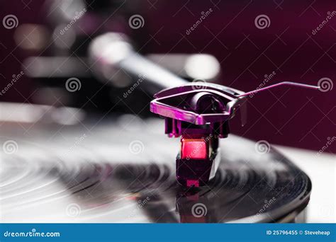 Vinyl Analog Record Player Cartridge And Lp Stock Image Image Of