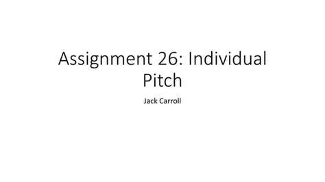 Media Assignment 26 Ppt