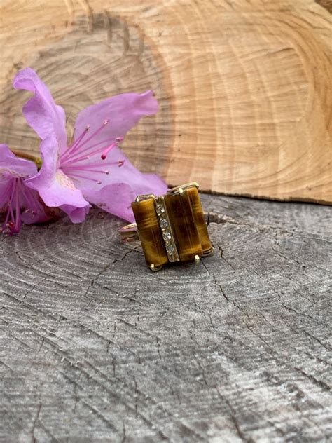 Vintage Tigers Eye Ring Gem