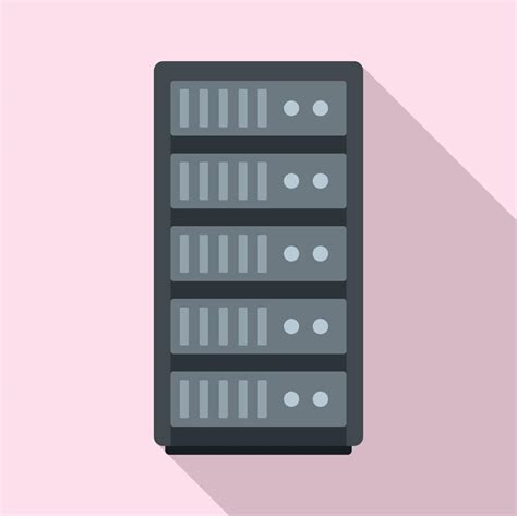 Storage Data Cloud Server Icon Flat Style 14591692 Vector Art At Vecteezy