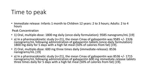 Drug Monitoring And Pharmacokinetics Of Gabapentin Clinical Pharmacy Pptx