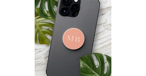 Summer Coral Red Peach Orange Colored Popsocket Zazzle