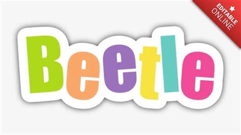 Beetle Text Effect Generator