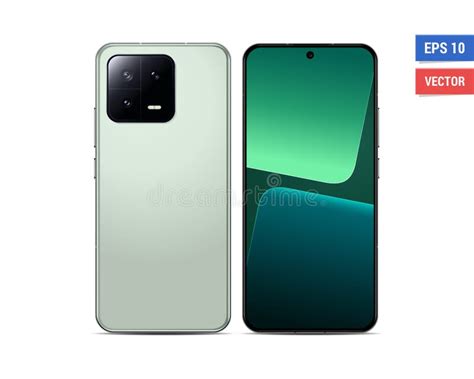 Realistic Vector Flat Mock Up Samsung Galaxy S23 Plus With Blank Screen Isolated On White