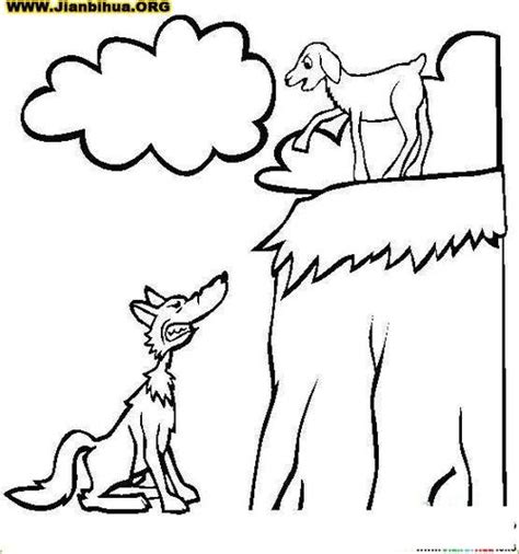 狼和羊的简笔画 狼和羊的简笔画怎么画 苗苗知道