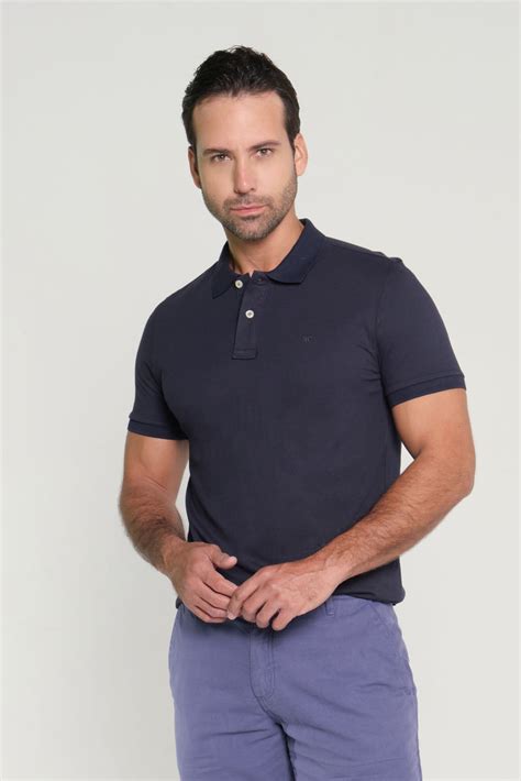 Camiseta Polo Azul Oscuro Rafael Cure