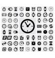 Digital Font Alarm Clock Letters Numbers Vector Image