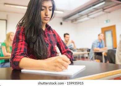 Indian Student Writing Exam Photos And Images Pictures Shutterstock