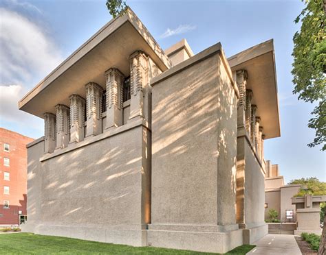 Unity Temple Frank Lloyd Wrights Modern Masterpiece Includes Reflective Quotes Of The