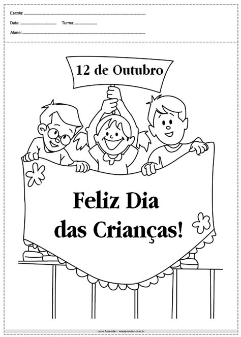Desenho Dia Das Crianças Para Colorir Relacionado a Crianças