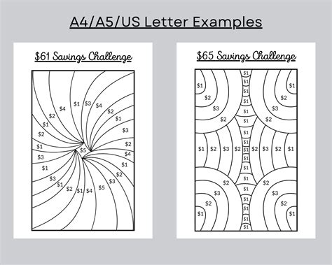 Color In Savings Patterns Saving Save 1000 Save 500 Money Saving