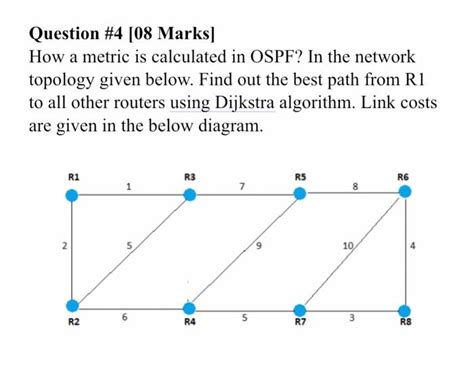 Solved Question 4 [08 Marks] How A Metric Is Calculated In