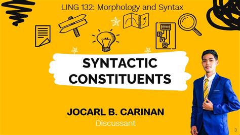 Linguistics 132 Report Syntactic Constituents Youtube