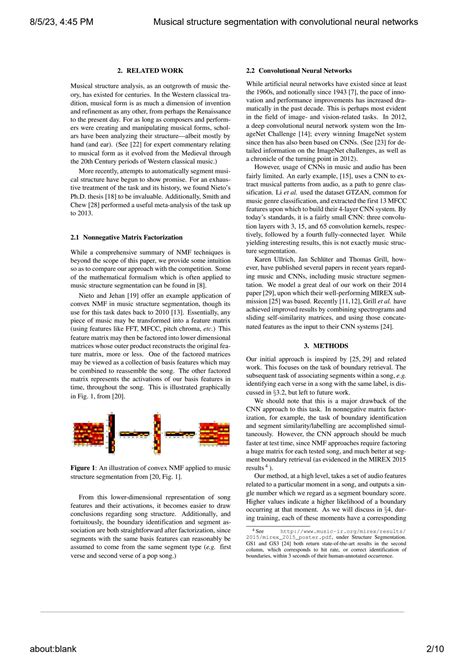 Solution Musical Structure Segmentation With Convolutional Neural