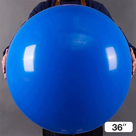 Partywoo Blue Balloons 4 Pcs 36 Inch Large Balloons Jumbo Royal Blue