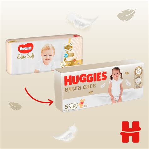 Пелени Huggies Elite Soft 5, 15-22 кг, 50 броя - eMAG.bg