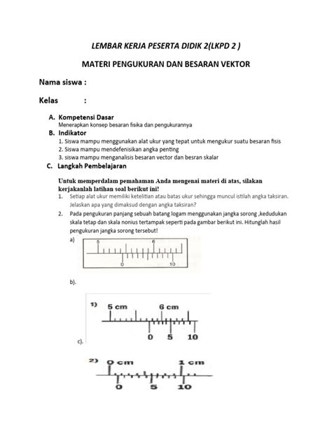 Template Lkpd Fisika Pertemuan Kedua Pdf