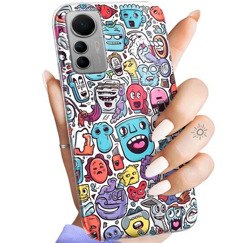 Etui Do Xiaomi Lite Wzory Doodle Zwierz Ta Potwory Rysunki Obudowa