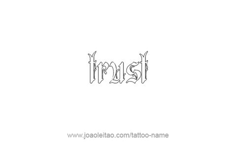 Trust Name Tattoo Designs Tattoos With Names Name Tattoos Name