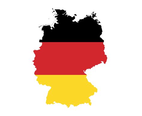 Germany Flag National Europe Emblem Map Icon Vector Illustration Abstract Design Element 5835405