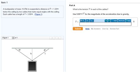 Solved A Loudspeaker Of Mass 15 0kg Is Suspended A Distance Chegg