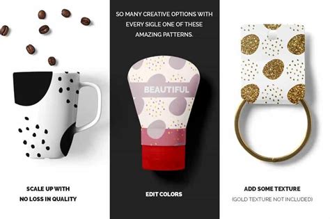 پترن خال خالی Dots And Spots Seamless Patterns سیجی کوک