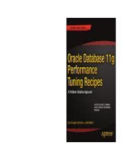 Oracle Database 11g Performance Tuning R Pdf Optimizetheuseof
