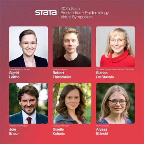 The Program For The 2025 Stata Biostatistics And Epidemiology Virtual