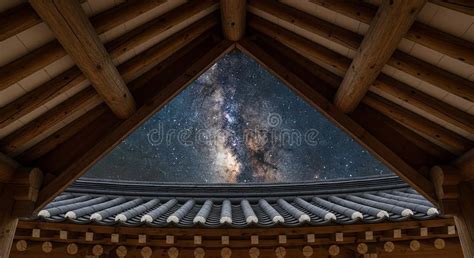 Traditional Korean Hanok Roof Tiles Stock Illustrations 37