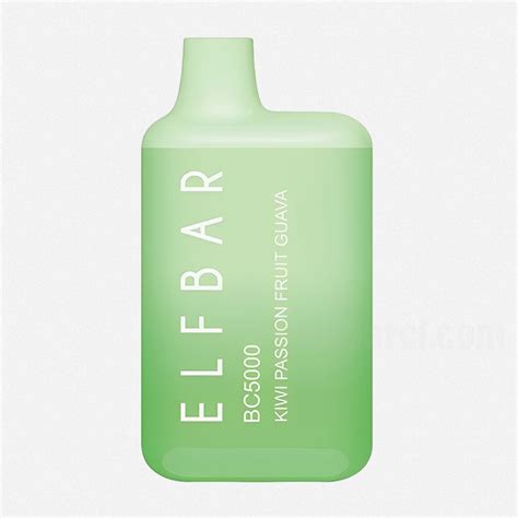 Elf Bar Bc5000 Disposable Kiwi Passionfruit Guava 5000 Bocanadas Elf