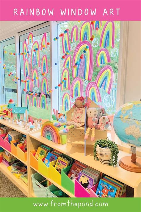 Rainbow Window Art Classroom Window Decorations Window Art Bulletin