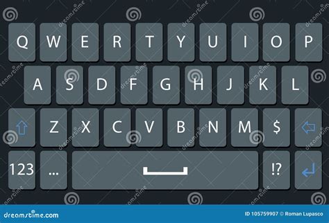 Smartphone Keyboard Mobile Phone Keypad Mockup Keyboard For Mobile