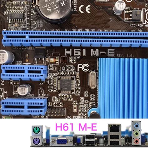ASUS H61M-E Desktop Motherboard H61 VGA USB2.0 LGA 1155 DDR3 Mainboard ...