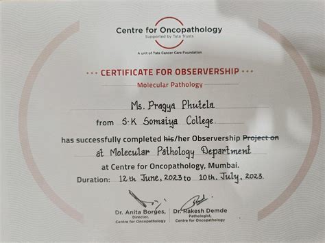 Pragya Phutela On Linkedin Internship Cancer