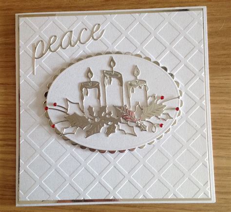 Memory Box Candles And Memory Box Peace Die Christmas Cards 2018