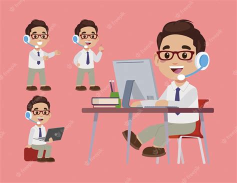 Premium Vector Administrator Anchor Announcer Assistant Avatar