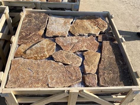 Amber Rusty Random Stone Cladding China Natural Stone Manufacturer