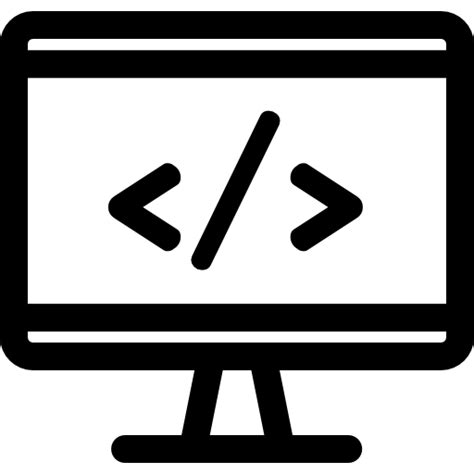 Coding Basic Rounded Lineal Icon