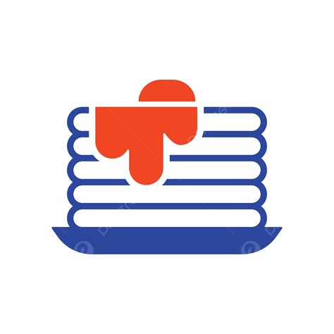 Pancake Vector Glyph Icon Fast Food Sign Vector Stack Honey Vector