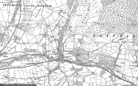 Historic Ordnance Survey Map Of Llanharan 1897