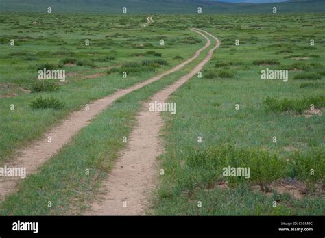 Path In Field Stock Photo Alamy