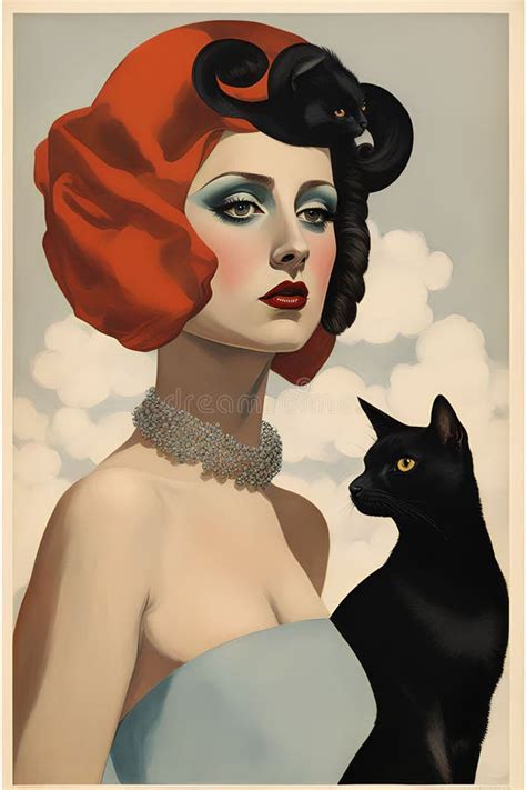 Fashion Illustration Of A Beautiful Woman Stock Illustration
