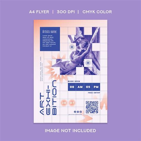Premium Psd Art Exhibition Flyer