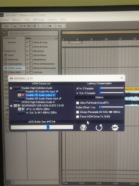 Struggling With My Sound Card Asio Laptop When Everything Is On The Behringer The Sound Of