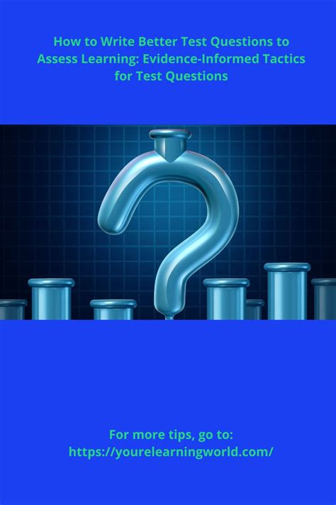 How To Write Better Test Questions To Assess Learning Evidence Informed Tactics For Test