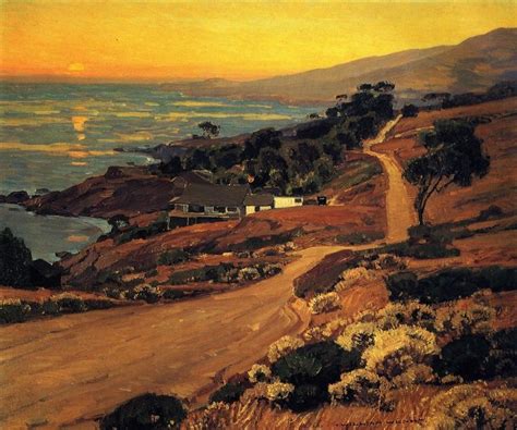The Old Coast Road By William Wendt California Coastal Landscape