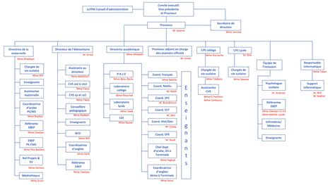 Organigrammes Llfpm