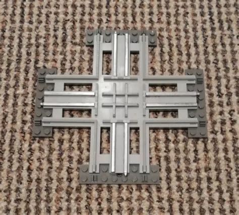 Original Lego 7857 12v Grey Electric Train Rail Crossing 1980 100